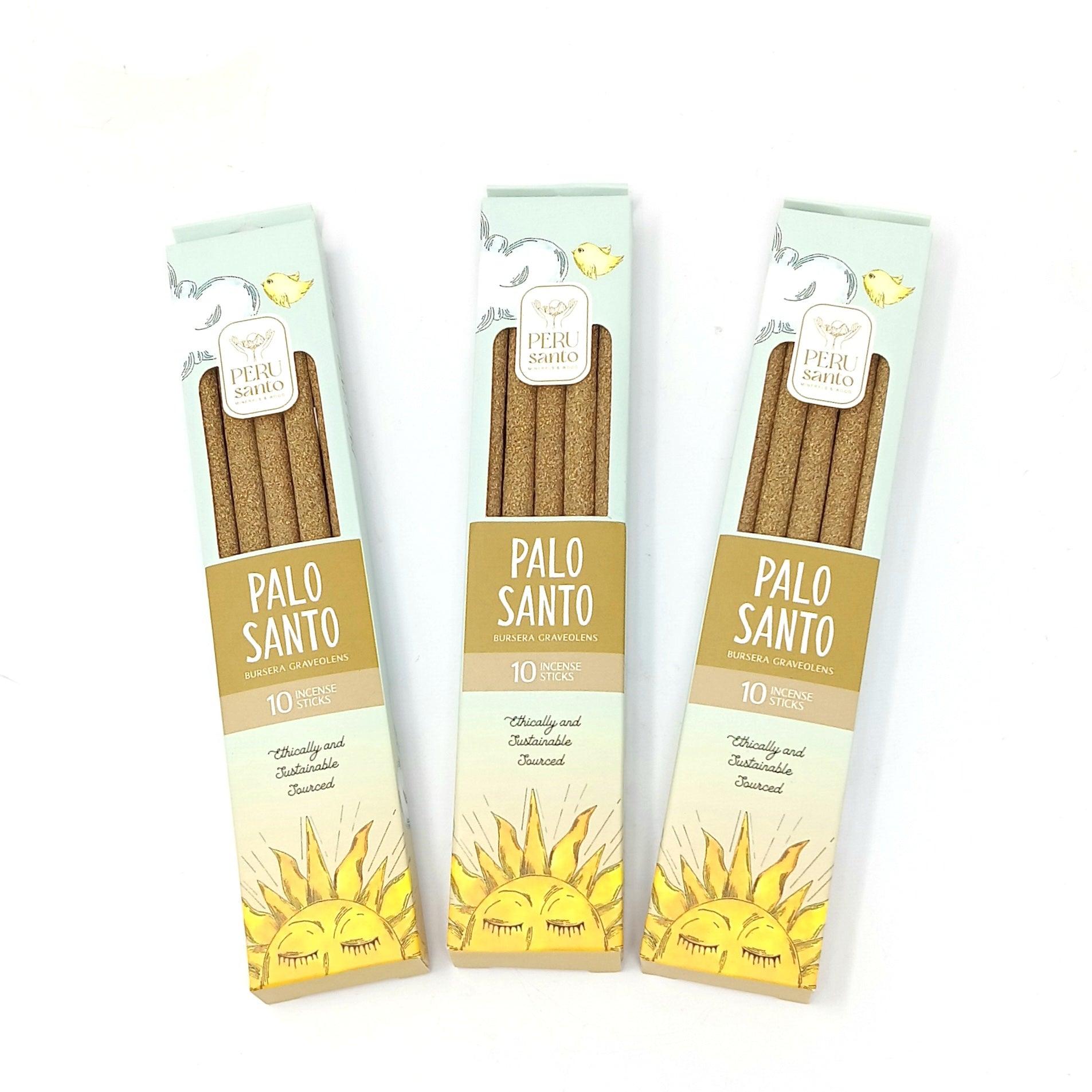 Palo Santo Incense Sticks - Peru Santo - Pack of 10 Sticks – The ...