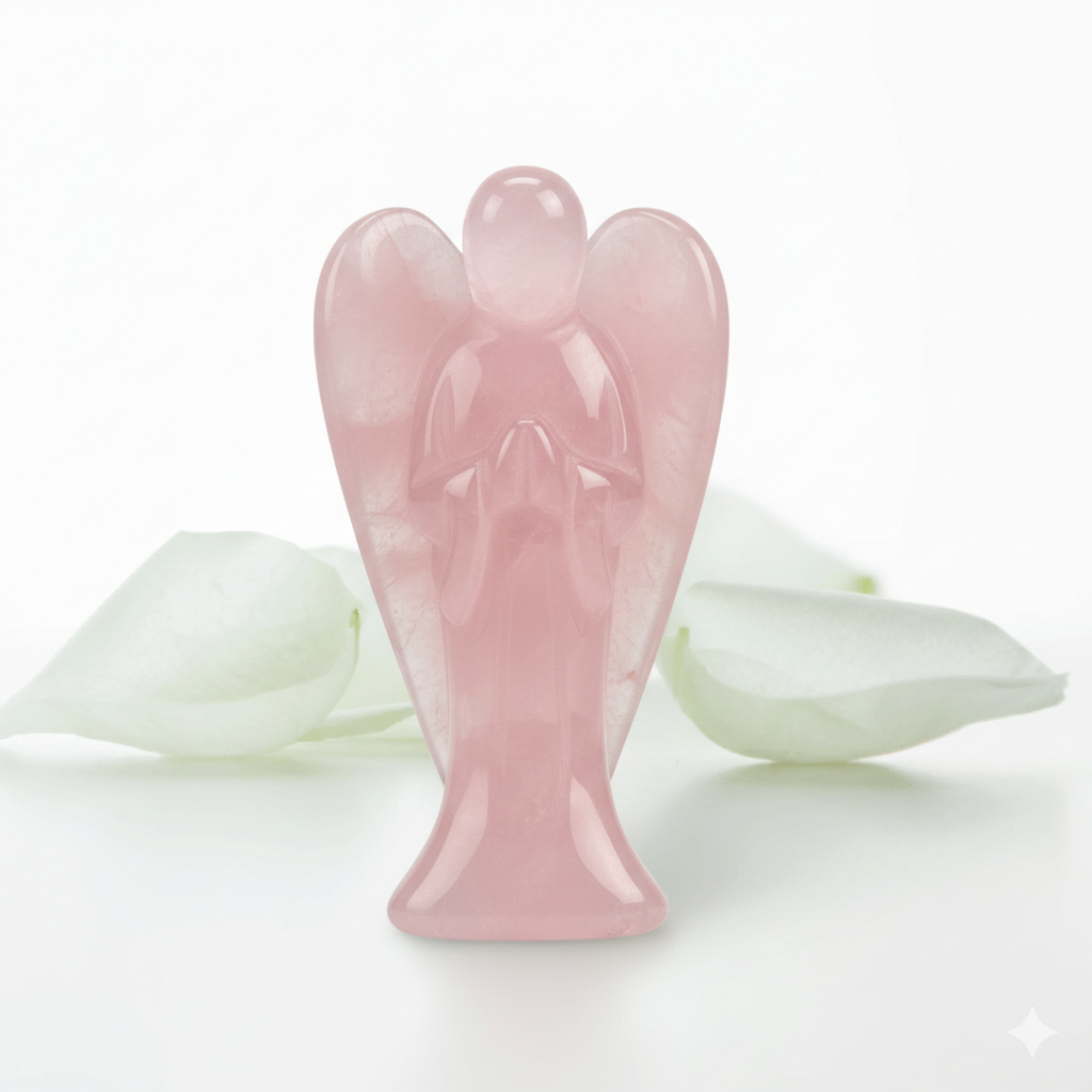 Rose Quartz Angel Sculpture | Love & Healing – The Harmony Store