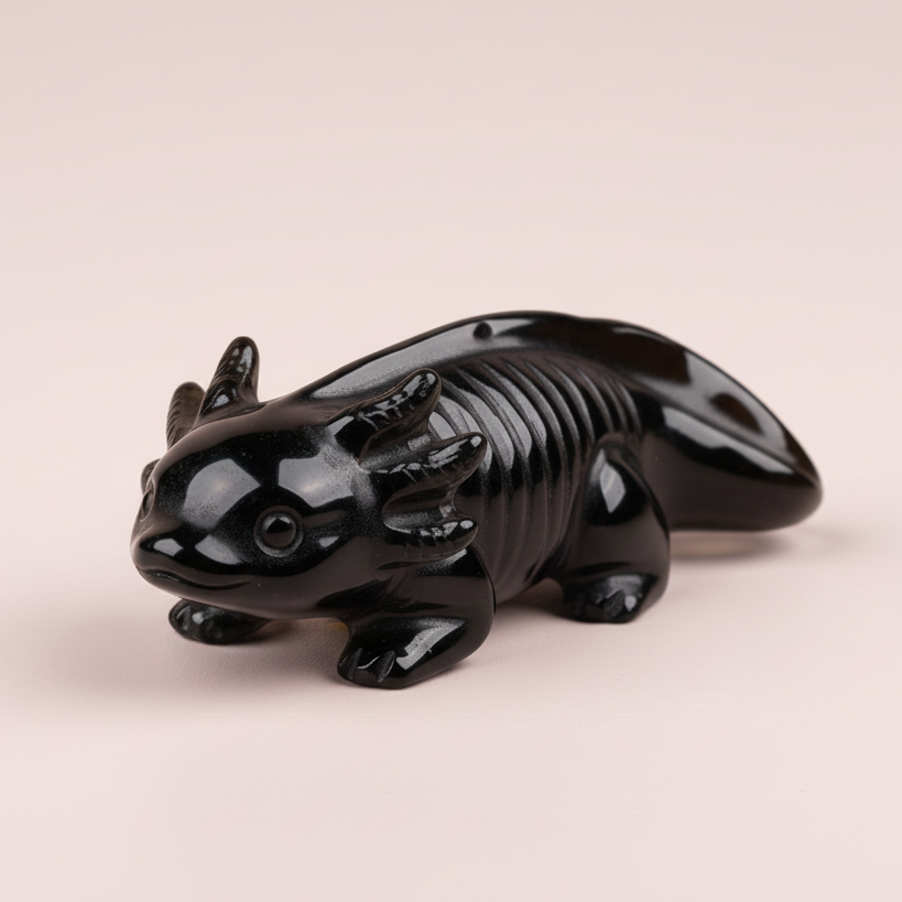 Salamander Axolotl Carving | Symbolic Decor – The Harmony Store